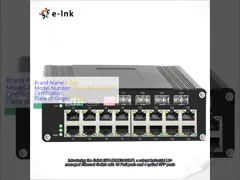 Industrial L2+ 16-Port 10/100/1000T 802.3at PoE + 4-Port 1000X SFP Managed Ethernet Switch