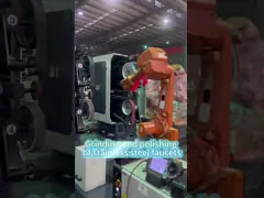 China Fully Automatic Robotic Polishing Machine 5000*5000*2000 Dimension For Aluminum Chair Base for sale