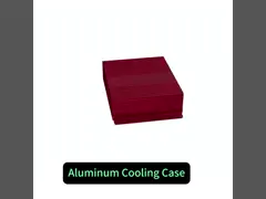 160*46*150mm Anodized Black Aluminum Cooling Case With Flange Wall Mount