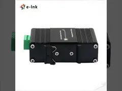 Mini Industrial 1-Port 100/1000X SFP to 2-Port 10/100/1000T 60W PoE++ Media Converter Up to 60W of p