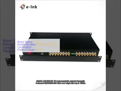 1U Rack-Mountable 8-Channel SD/HD/3G-SDI over Single Fiber CWDM Uncompressed Extender