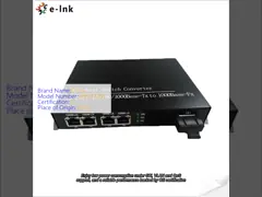 4-port 10/100/1000BASE-T + 1-port 1000BASE-FX SFP Ethernet Switch
