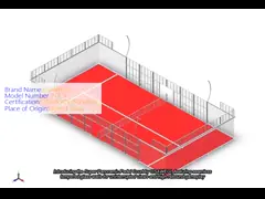 Super Panoramic Padel Court with Seamless Glass Walls for Uninterrupted Spectator Views