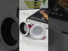 2.5inch 7w Cut Hole 75mm AC 85-265V Three-color Adjustable Deep Anti-glare  LED Recessed Down lights
