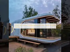 Σπίτι Διαστημικής Κάψουλας από Χάλυβα 500kg με Ηλιακούς Συλλέκτες και Φωτισμό LED