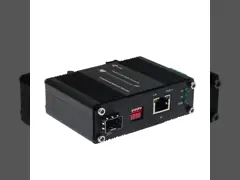Mini Industrial 10G/5G/2.5G/1G/100M 802.3at to 10GBASE-X SFP+ Media Converter