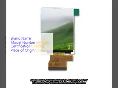 3 Inch MIPI Display 480x854 Resolution LCD IPS Screen Industrial