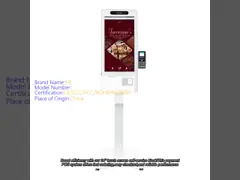 기계 지불 POS 시스템 키오스크를 주문하는 24