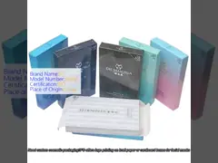 China Facial Masks Cosmetic Packaging Box Water Resistance  UV Coating Custom Skin Care Boxes for sale