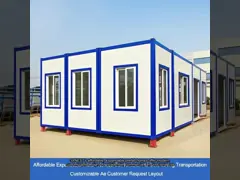 Affordable Expandable Prefab Homes Convenient And Cost-saving Transportation Customizable As Customer Request Layout