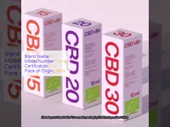 Cosmetic Packaging Boxes Essential Oils  Silver  Foilling UV Printing Custom Logo