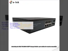 Managed 8 Port Gigabit + 2 Port SFP Auto-sensing IEEE 802.3af/at POE/POE+ and 24V passive POE Switch