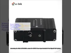 12~48VDC Power Input Industrial 2-Port Gigabit PoE+ Injector