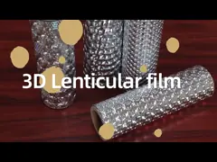 China Metallized Colorful 3D Optic PET 35 Micron Fresnel Multiple Lens Film for sale
