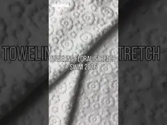 Textured Swim Fabric 95% Recycled Polyester High Chlorine Resistance