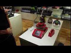 China Red Manual Pen Heat Press Machine Sublimation Pen Printing Machine for sale