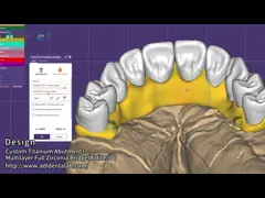 China Translucent Full Contour Zirconia Bridge Over Milled Implant Bar Customized Design for sale