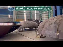 China 800mm 900mm 1000mm Dished Tank Ends Hemispherical Tank Heads Forged Mild Steel for sale