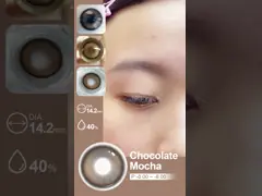 China Colored Dark Eye Contact Lenses 12 Months 14.5mm Diameter Millcreek Lenses With Power Range for sale