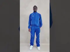 China Clothing Manufacturer Custom Wind Breaker Track Suit Nylon Jacket Sweatpants Track Pant Jogging Suit Sweats Pant Suit Tracksuit for sale