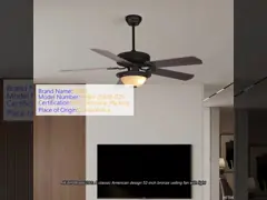 HFBH Modello 281 Ventilatore da Soffitto 52 Pollici Design Classico Americano Colore Bronzo 110V 220V con Luce