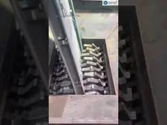 China Waste Tire Clothes Shredder Garbage Plastic Double Shaft Shredder for sale