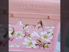 Floral Handle Box Set Premium Pastel Wedding Favor Collection For Bridesmaids Girlfriends