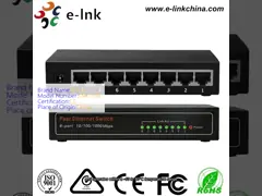 Unmanaged 8 port 10/100/1000Mbps Ethernet Switch