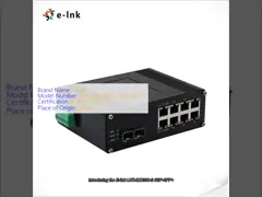 Industrial 8-Port 10/100/1000M/2.5G 802.3at PoE + 2-Port 1.25G/2.5G/10G SFP+ Ethernet Switch