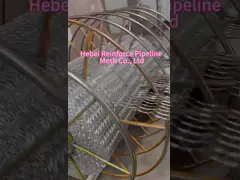 China Zinc Coating CWC Reinforced Mesh 2.2 MM Pipeline Wire Mesh 6 8 10 Lines for sale