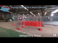 Τυλιγμένο χάλυβα Προσωρινό πλέγμα φράχτης 2.1x2.4m 60x150mm