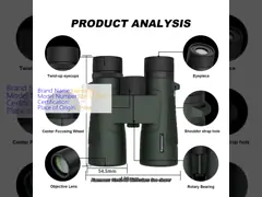 중국 성인용 Kaemeasu C 모델 그린 색상 10x42 HD 방수 쌍안경, 조류 관찰 및 하이킹용 쌍안경, BAK4 프리즘 광학, 충격 방지 마그네슘 합금 바디, 선명하고 밝은 시야 판매용