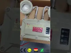 Cina Lampada antideflagrante Luce di emergenza Due teste regolabili Luce Led di emergenza antincendio antideflagrante con batteria ricaricabile in vendita