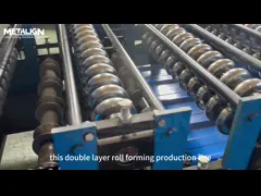Double Layer Roll Forming Machine With Chain Drive And Hydraulic Cutter For Corrugated And IBR Panel