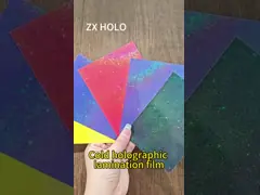 China Transparent Holographic Film New Design Cold Lamination Film Self Adhesive Stickers for Photos for sale