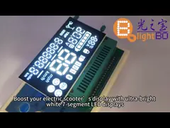 Ultra Bright White Custom 7 Segment LED Displays with IC for Electric Scooter