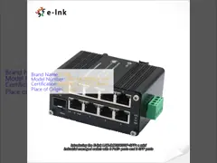 Mini Industrial Managed 8-Port 10/100/1000T 802.3at PoE + 2-Port 100/1000X SFP Ethernet Switch