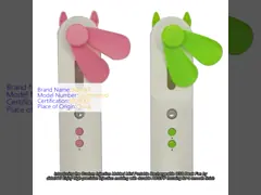 Custom Injection Molded Mini Portable Rechargeable USB Desk Fan