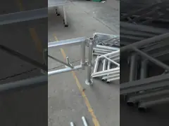 China Portable Foldable Aluminum Alloy Stage Truss Adjustable Height 750kg/Sqm Load Capacity for sale