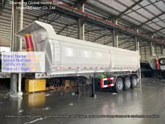 High-Quality 2/3/4 Axle  Load  Semi Trailer/Dumper Tipper Rear Dumping/Tipping Truck Semi Trailer 