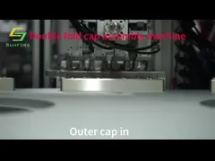 China High Speed Euro Cap Assembly Machine For Infusion Bottle Cap , Such As Single Pull Cap Double Pull Cap Single Fold Cap Double Fold Cap And Break Caps for sale