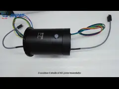 Pneumatic Hydraulic Slip Ring 30A 5-Channel with Gigabit Ethernet