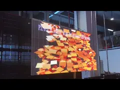 China Windows Transparent LED Screen 1000mm Panel Size LED Mesh Screen 32768 Dots/M2 Pixel Density for sale