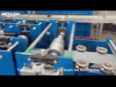 Heavy Duty Box Beam Roll Forming Machine with 13 Forming Stations 70mm Shaft and 5.5Kw Motor
