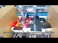 China New Style Custom Sized Burger Packing Box Food Grade Printed Corrugated Kraft Paperboard Matt Lamination for Hamburg Packaging for sale