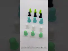 China Food Grade Lab Silicone Rubber Bung Stopper Small Rubber Plugs White Color for sale