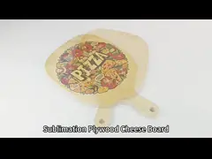 Wood Sublimation Pizza Board Custom Logo Irregular Oval Plywood Cheese Board For Kitchen DIY Wood Chopping Block