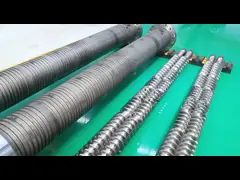 China Customized Screw and Barrel Parallel Twin Screw Barrel precision products injection molding machine screw  for Pe/pp Pelleting Extruder for sale