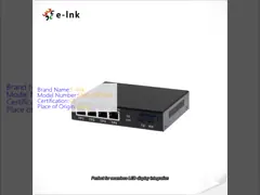 LED Screen Fiber Converter with 1x10G SC Fiber Port + 4 x 10/100/1000M Ethernet RJ45 Ports