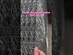 China Six Lines Galvanized Pipeline Welded Mesh / Pipeline Coating Mesh for sale